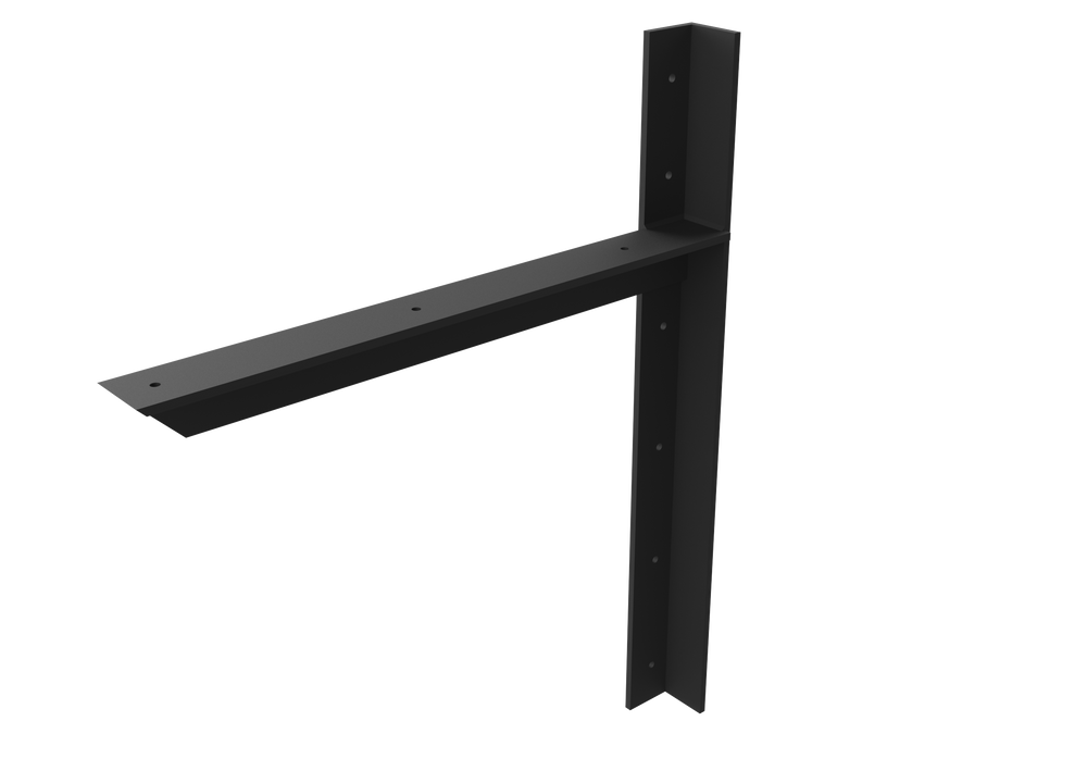 HD Hidden Floating Vanity Bracket - Iron Supports