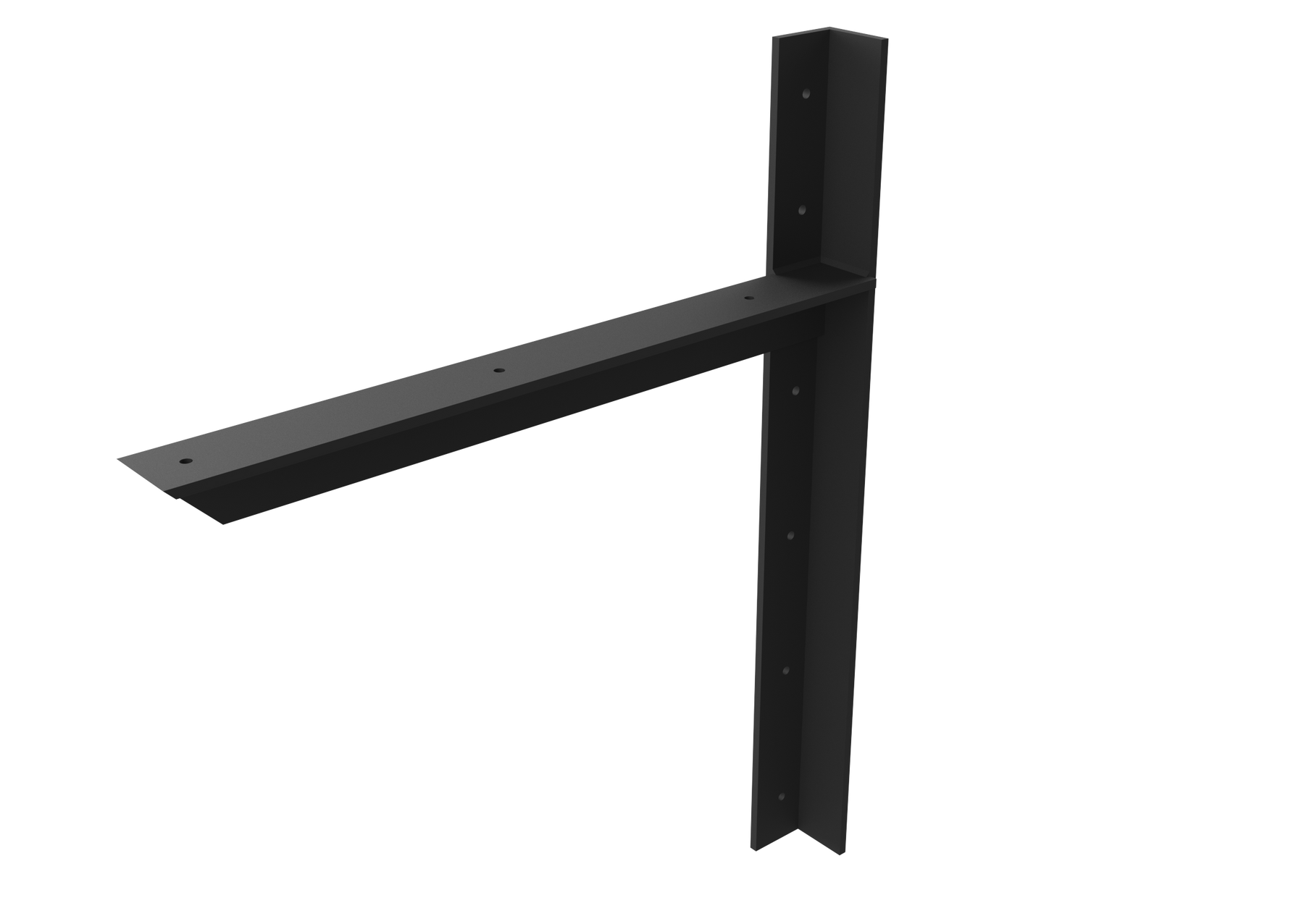 HD Hidden Floating Vanity Bracket - Iron Supports