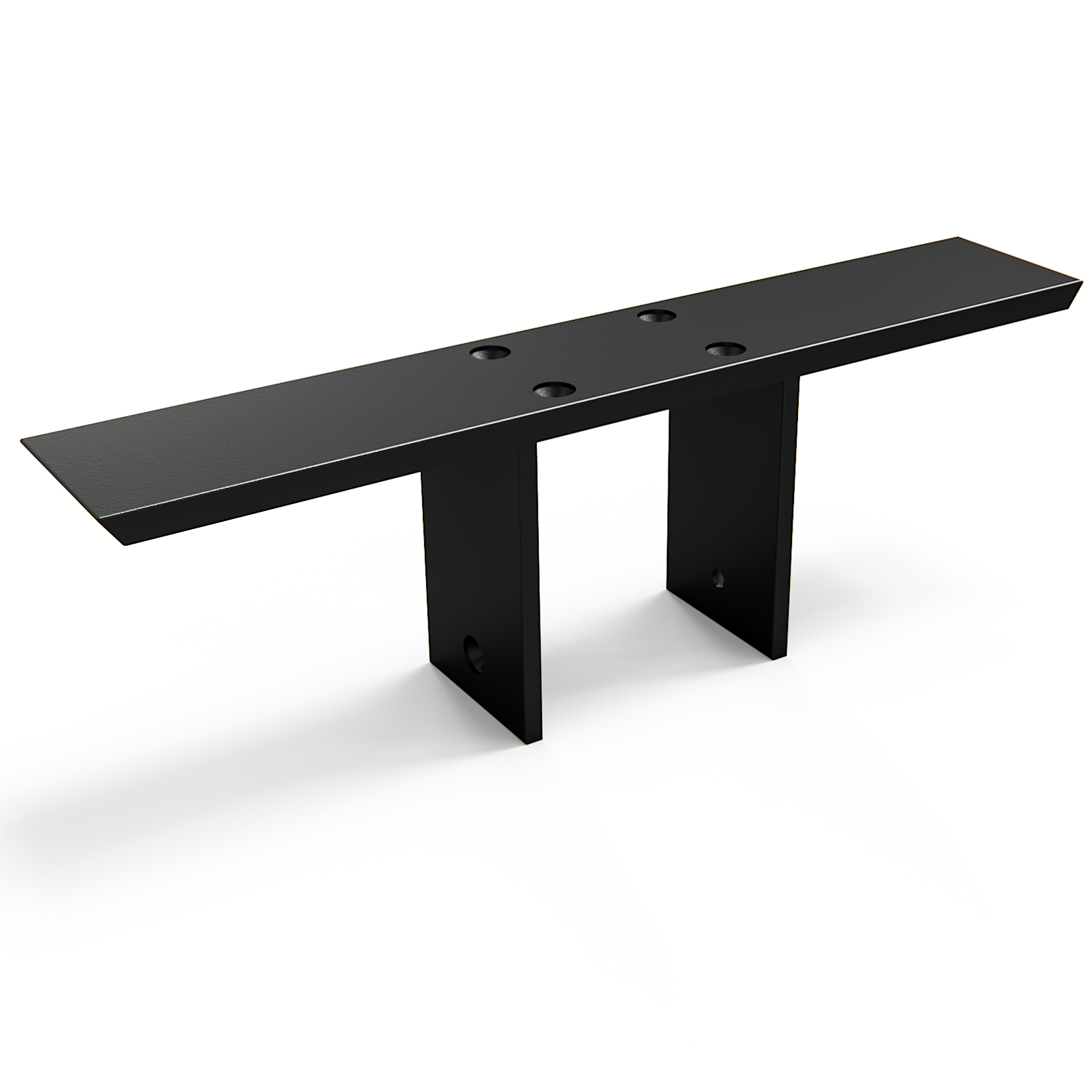 Hidden Knee Wall Countertop Support Bracket | Double-Sided Center Mount