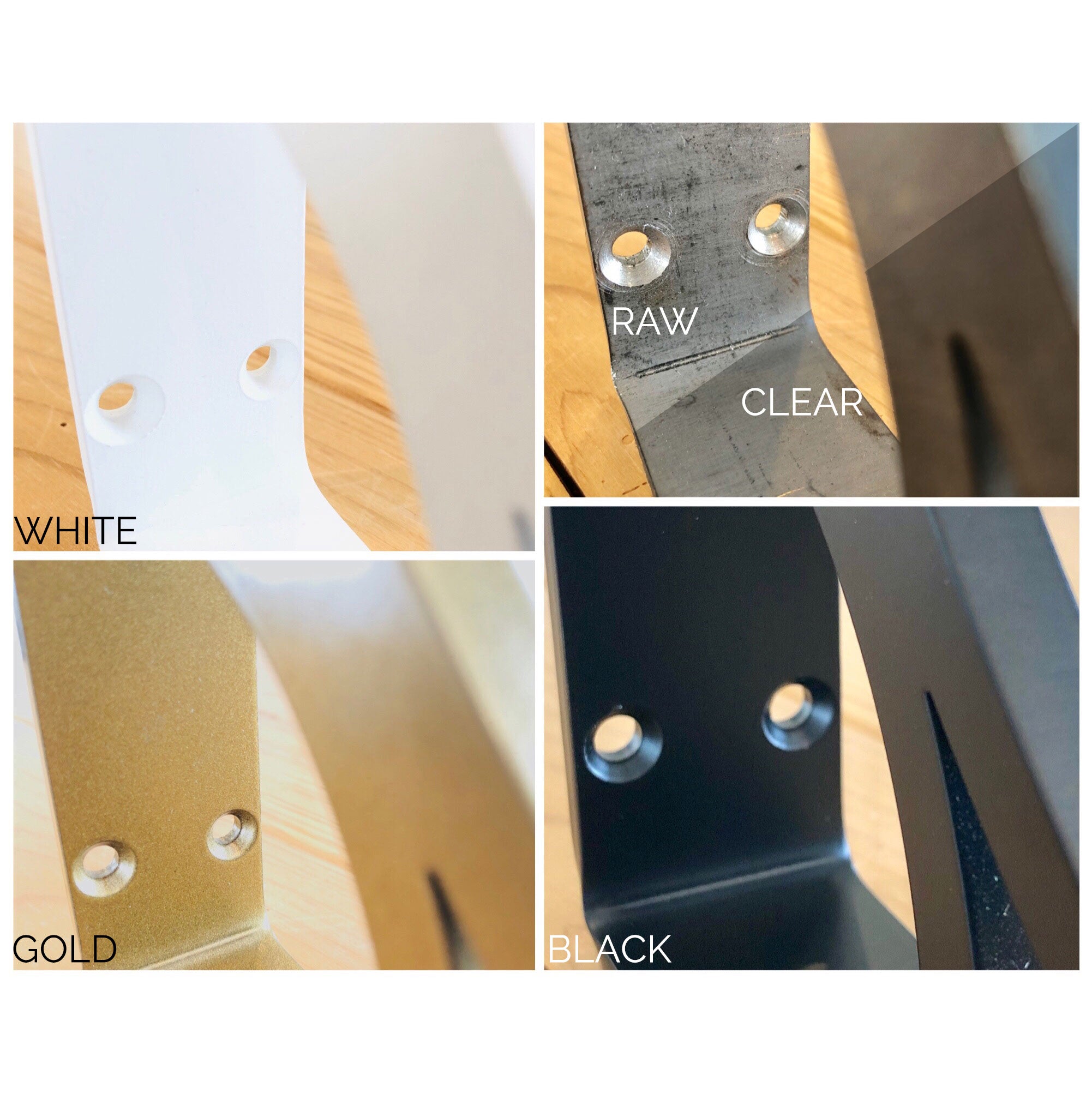 Eclipse Metal Shelf Bracket - 6 Sizes & 5 Finish Options