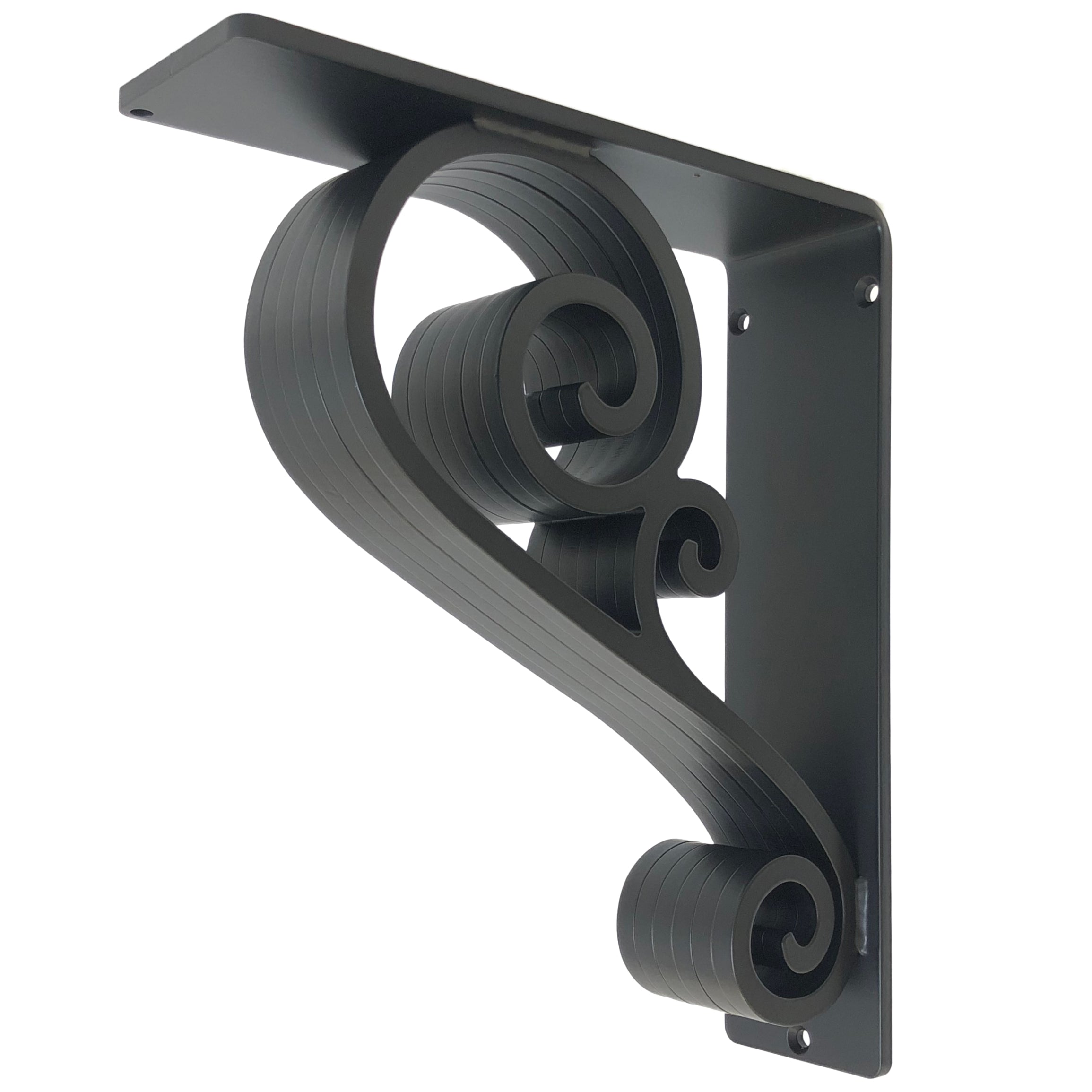 Classic Scroll Iron Corbel 3in Wide Countertop Support Bracket