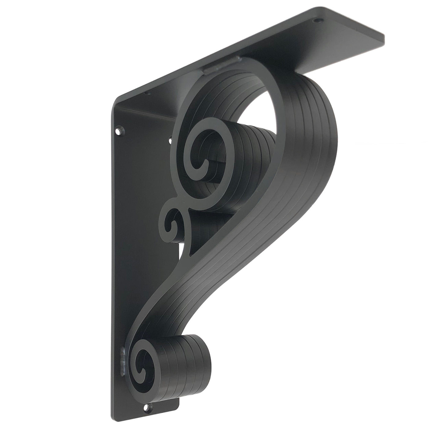 Classic Scroll Iron Corbel 3in Wide Countertop Support Bracket