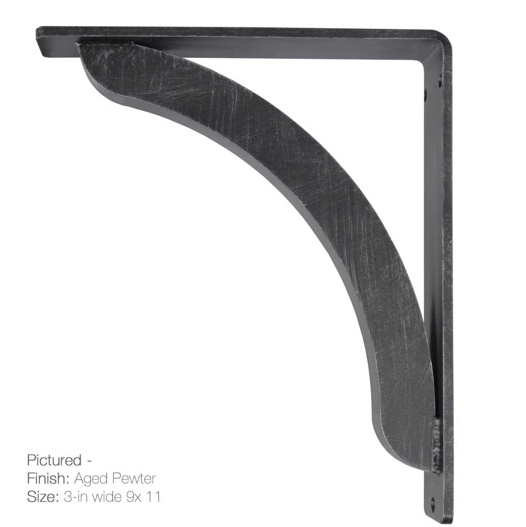 Stout Iron Corbel 3in Wide Countertop Support Bracket