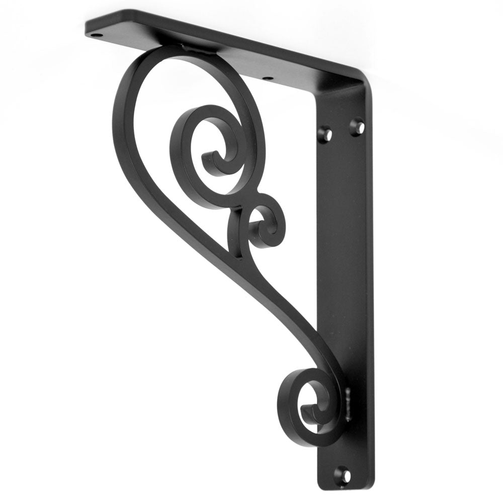 Classic Scroll Metal Shelf Bracket - Iron Supports