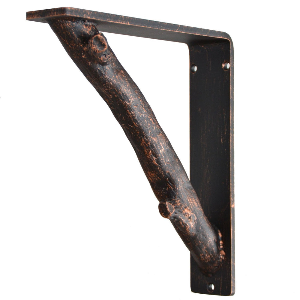 Woodland Branch Iron Corbel 2-Inch Wide Countertop Support Bracket